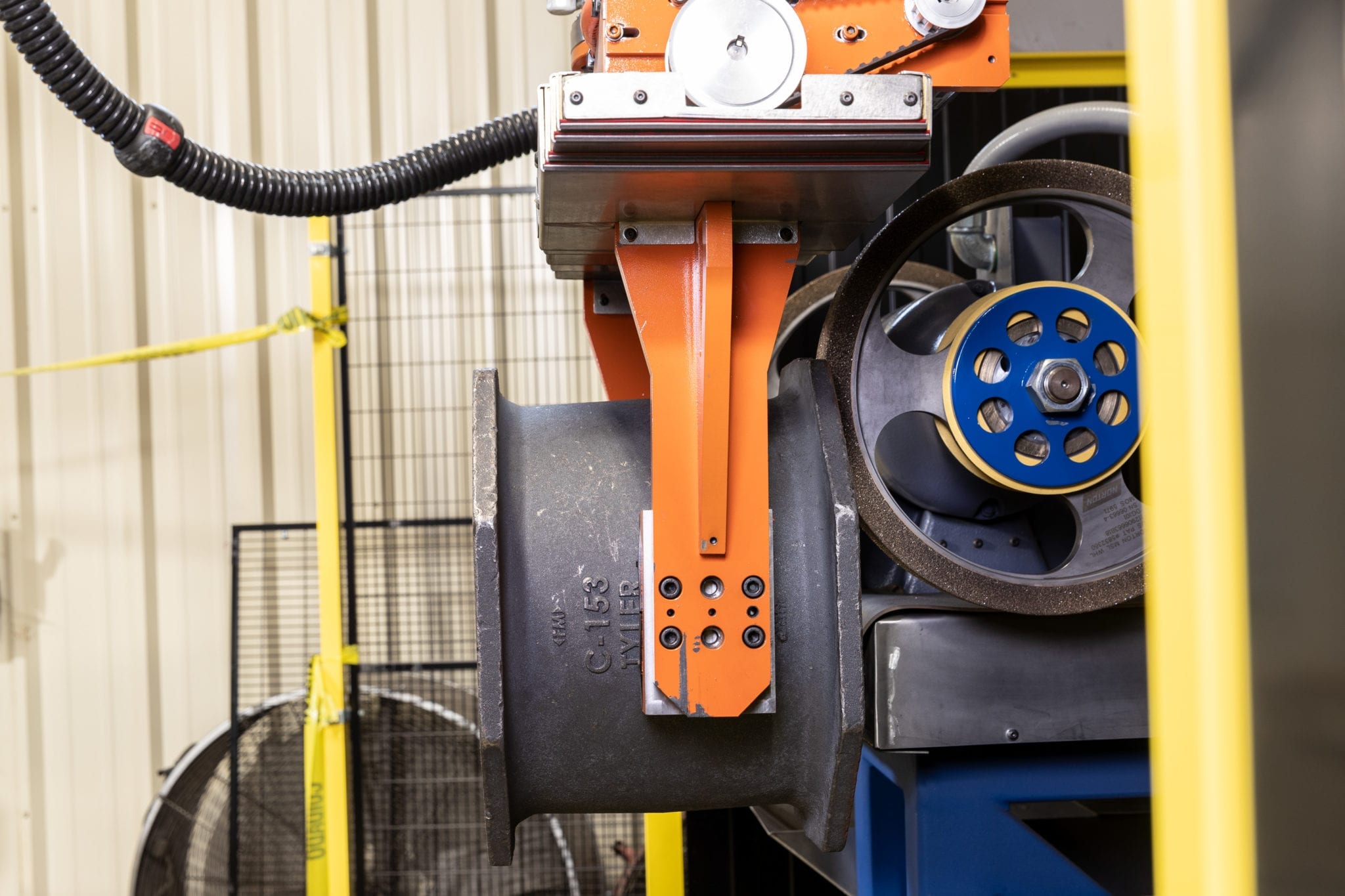 Robotic Grinding of Pipe Fittings | Case Study | MESH Automation, Inc.