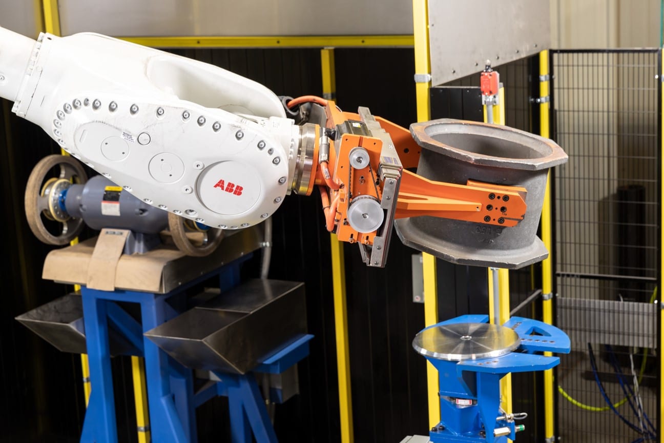 Robotic Grinding of Pipe Fittings | Case Study | MESH Automation, Inc.