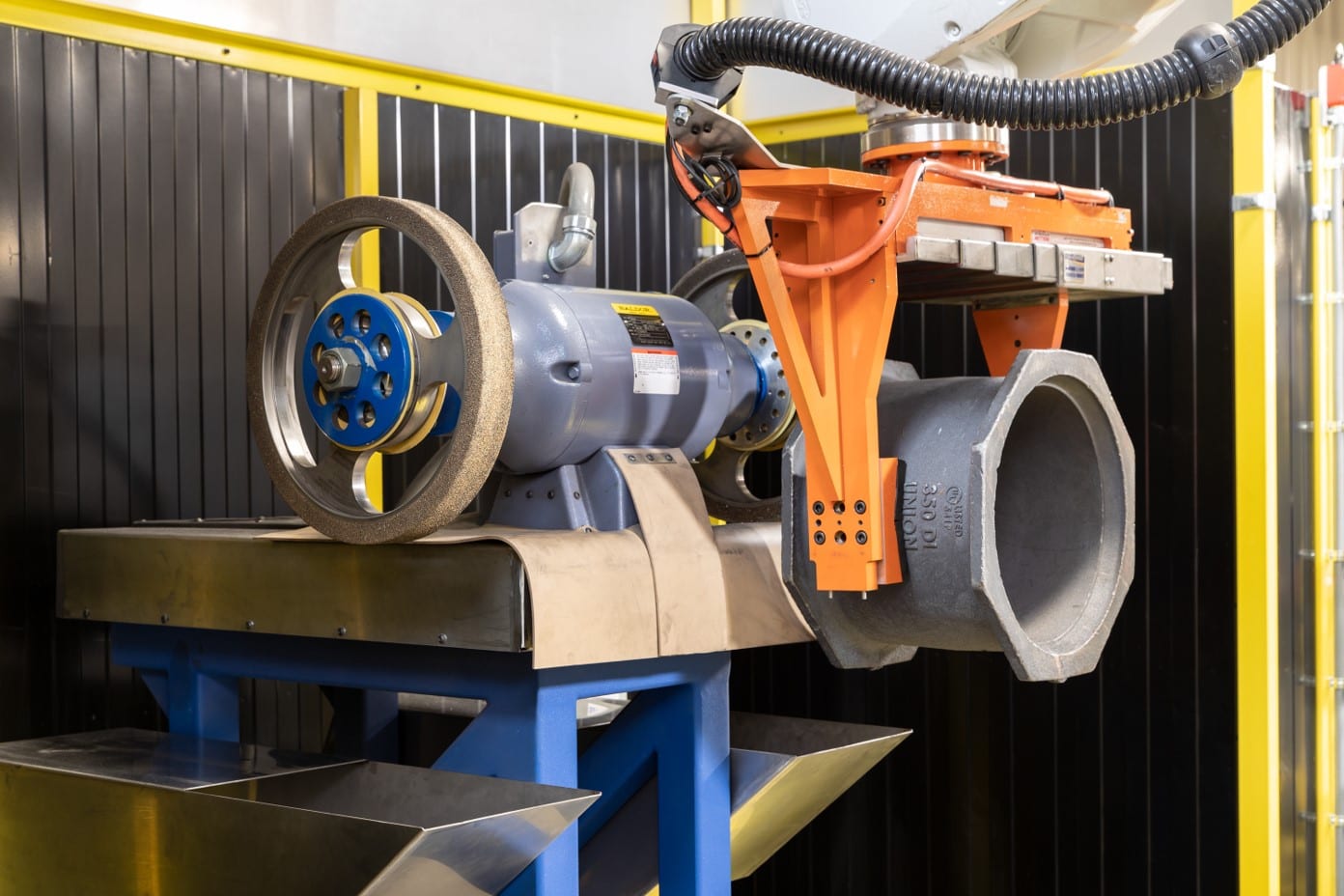 Robotic Grinding of Pipe Fittings | Case Study | MESH Automation, Inc.